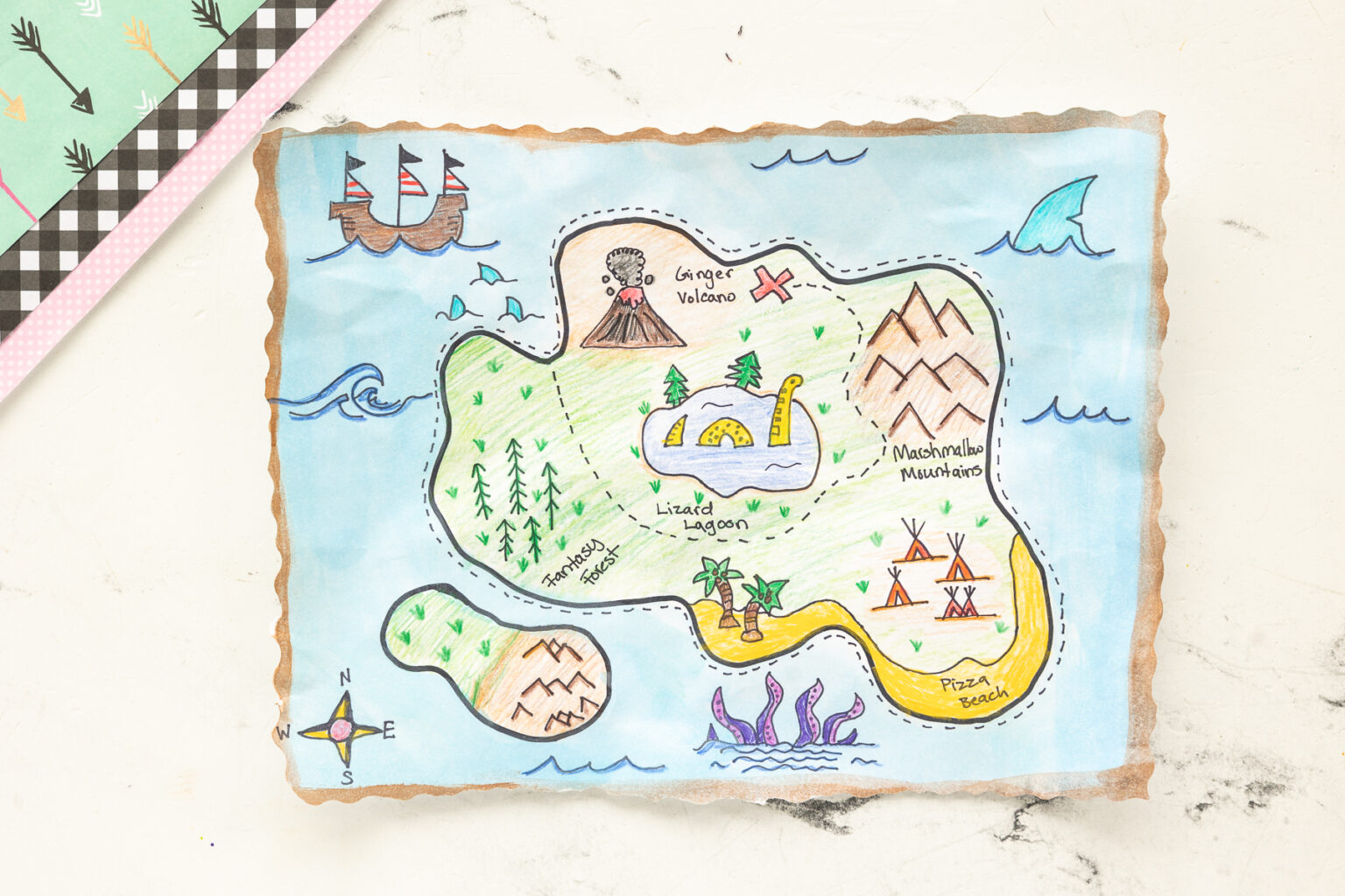 Treasure Map Craft for Kids (Fun Pirate Activity) - Made To Be A Momma