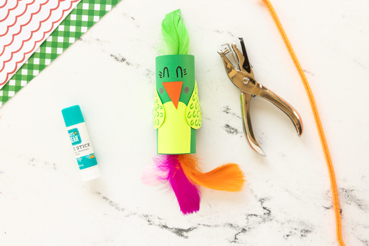 DIY Wrist Parrot Craft - Made To Be A Momma