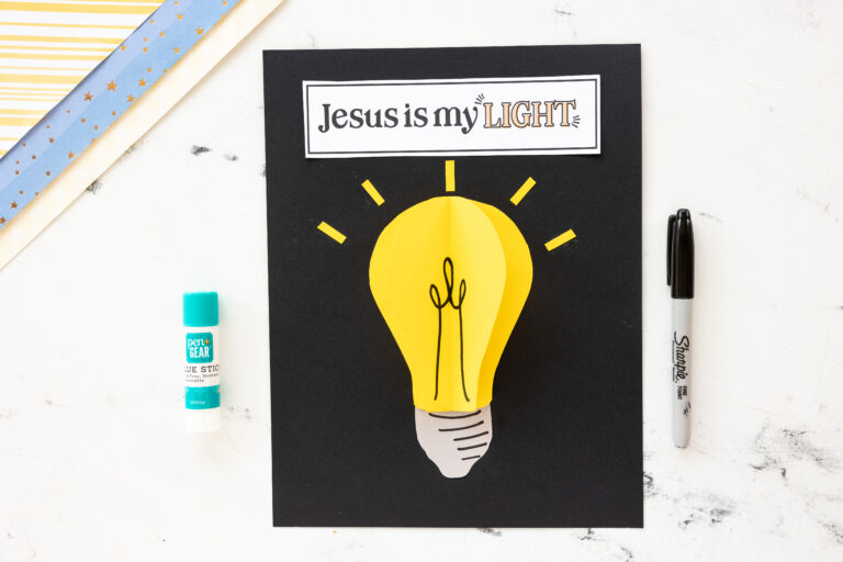3D Lightbulb Bible Craft - Made To Be A Momma