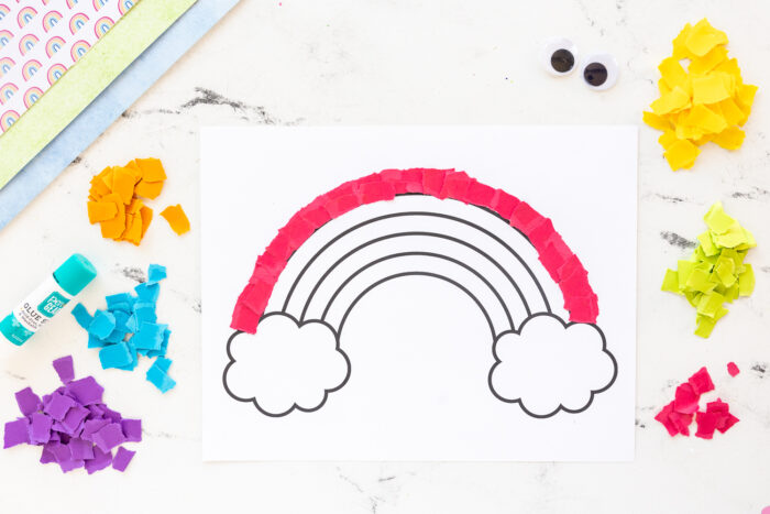 Torn Paper Rainbow - Made To Be A Momma