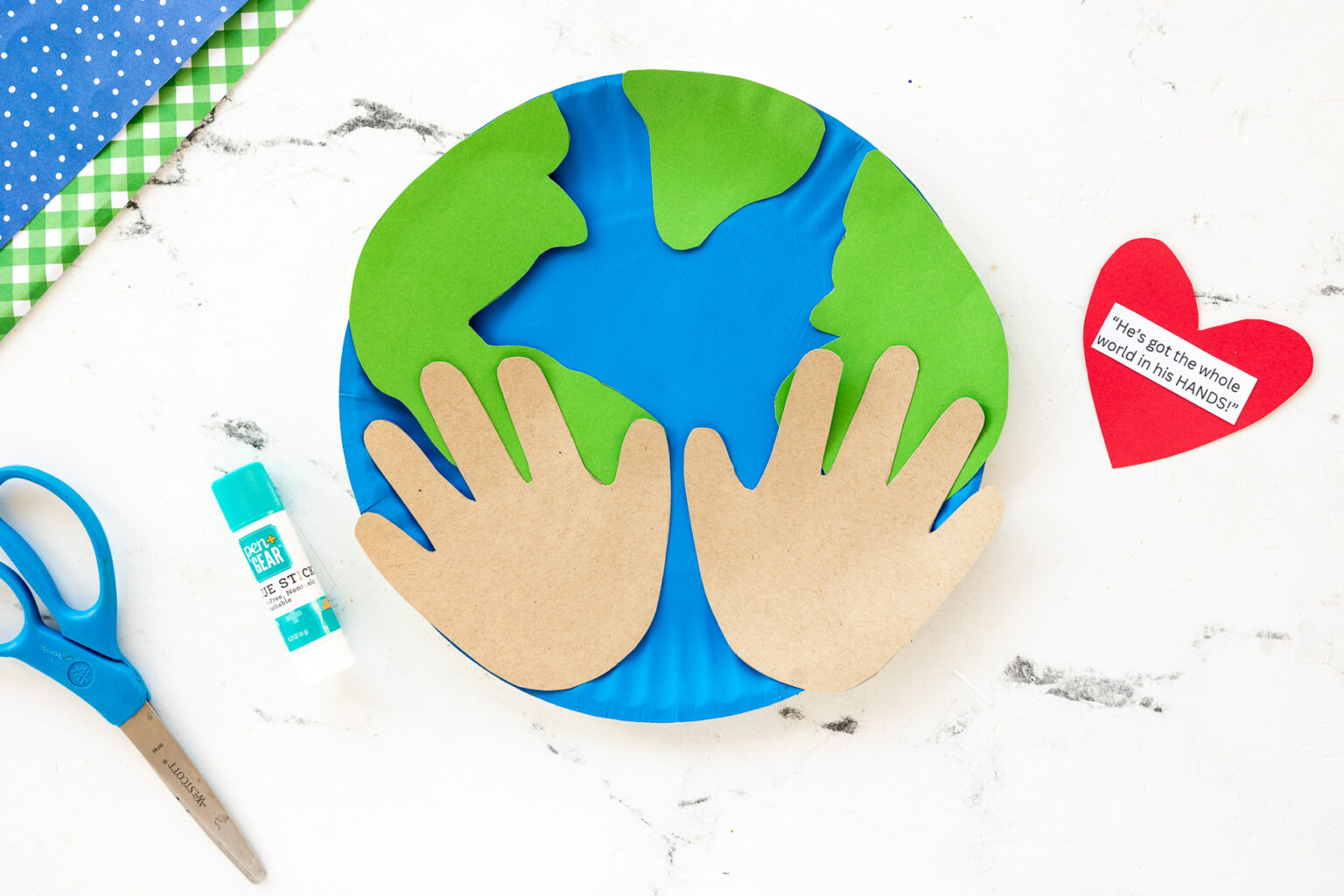 "He's Got the Whole World in His Hands" Bible Craft - Made To Be A Momma