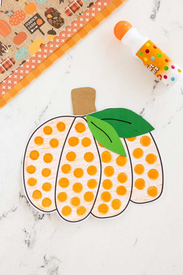 Do a Dot Pumpkin - Made To Be A Momma