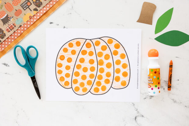 Do a Dot Pumpkin - Made To Be A Momma