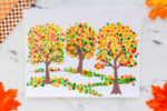 Q-Tip Fall Tree Art - Made To Be A Momma