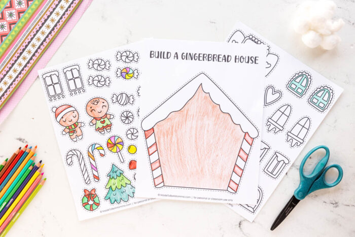 Build a Gingerbread House Printable Craft - Made To Be A Momma