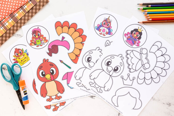Disguise a Turkey Printable Craft - Made To Be A Momma