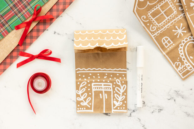 Paper Bag Gingerbread House - Made To Be A Momma