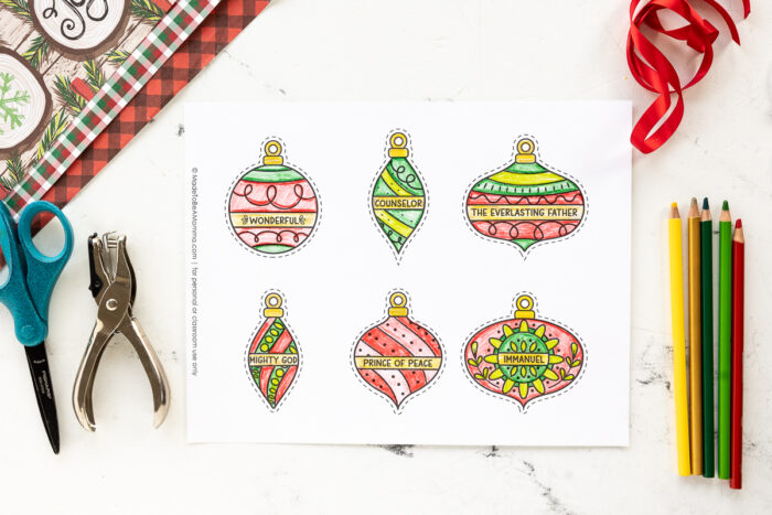 Names of Jesus Printable Ornaments - Made To Be A Momma