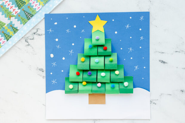 Paper Loop Christmas Tree - Made To Be A Momma