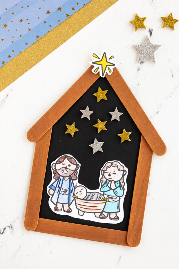 Popsicle Stick Nativity Craft - Made To Be A Momma