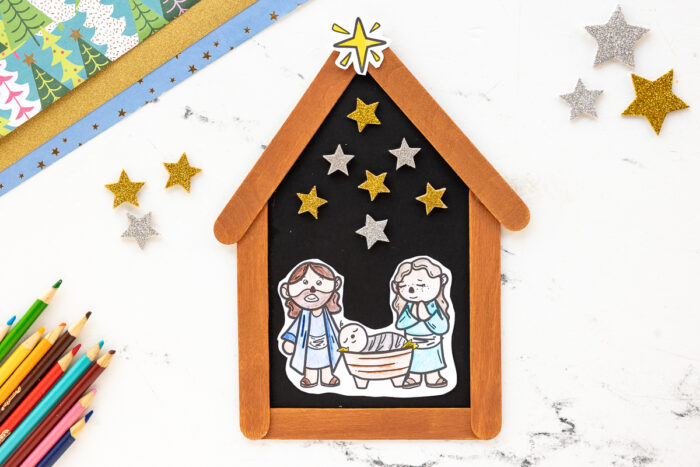 Popsicle Stick Nativity Craft - Made To Be A Momma