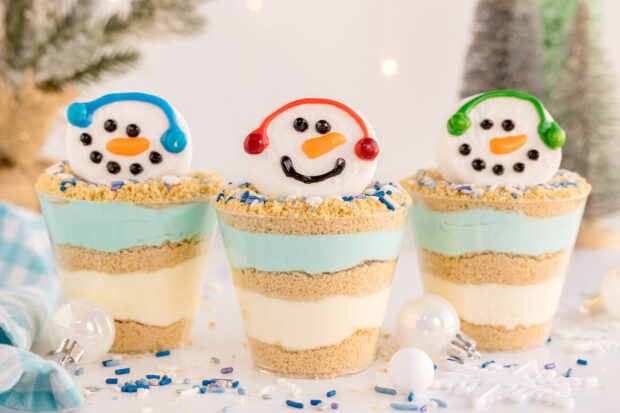 Snowman Dirt Cups - Made To Be A Momma
