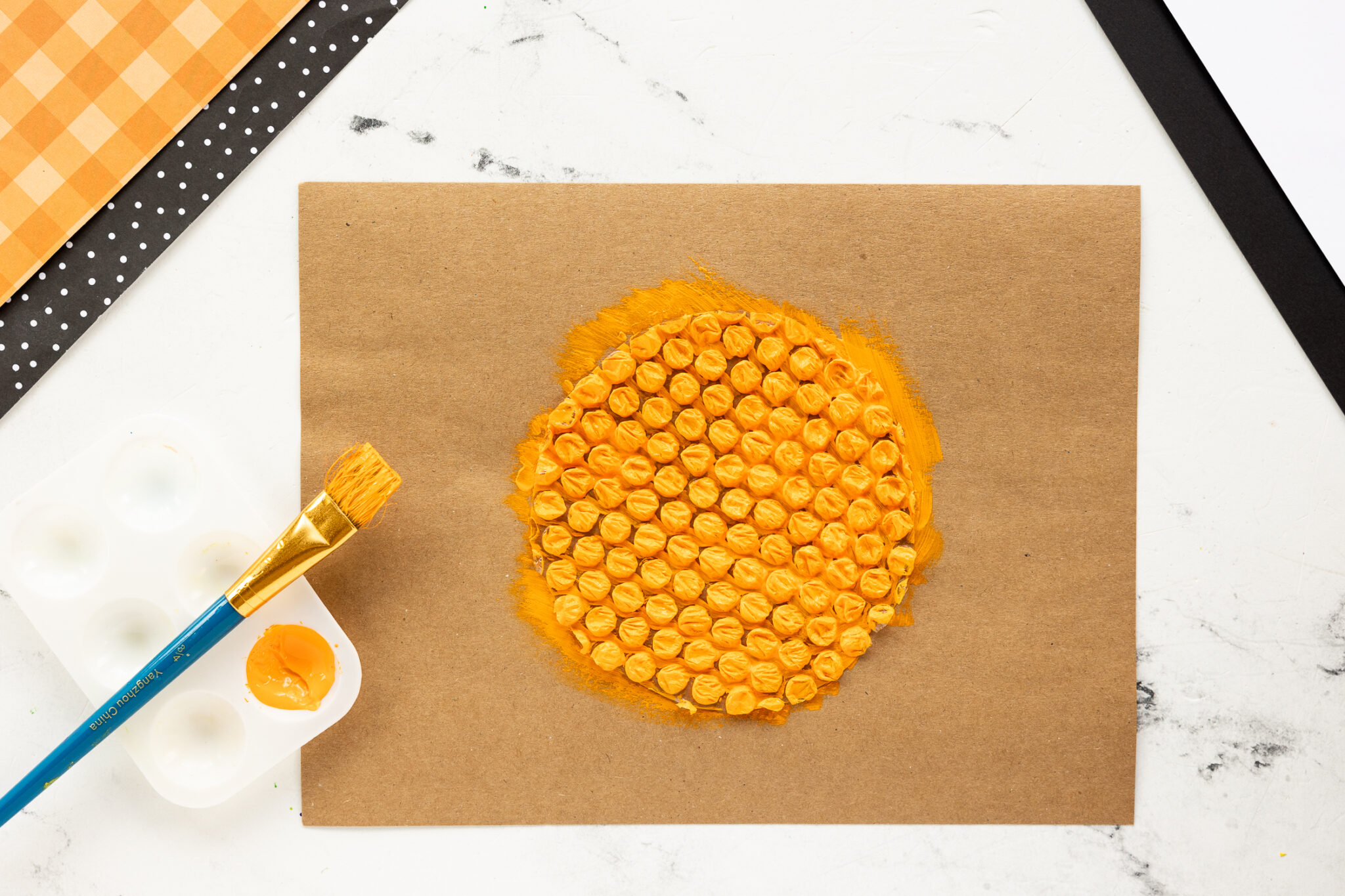 Bubble Wrap Basketball Craft - Made To Be A Momma