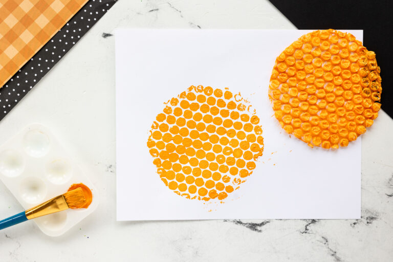 Bubble Wrap Basketball Craft - Made To Be A Momma
