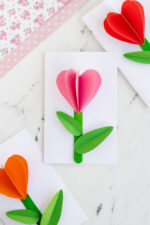 3D Heart Flower Card - Made To Be A Momma