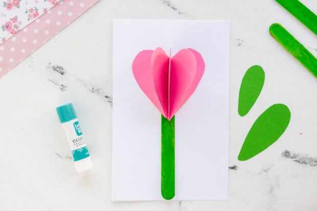 3D Heart Flower Card - Made To Be A Momma