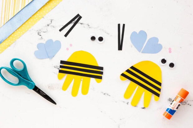 Handprint Bumblebee Craft - Made To Be A Momma
