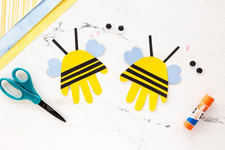 Handprint Bumblebee Craft - Made To Be A Momma