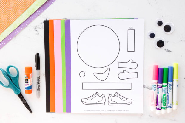 Paper Basketball Craft for Kids - Made To Be A Momma