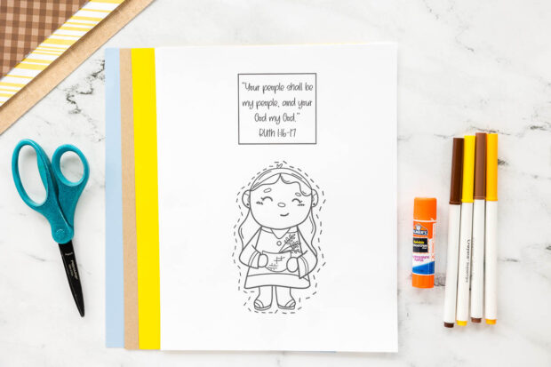 Ruth Bible Craft for Kids - Made To Be A Momma