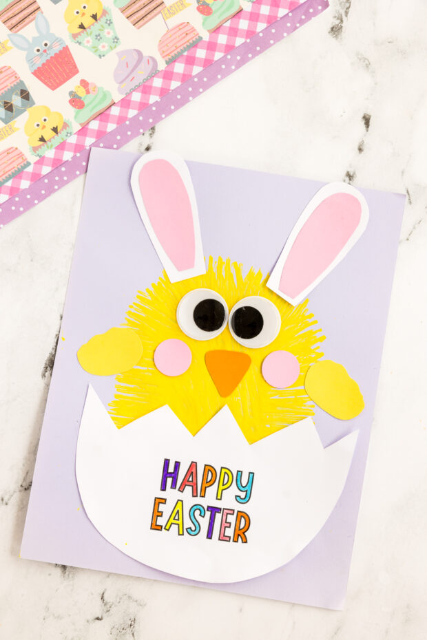 Fork Painted Easter Chick - Made To Be A Momma