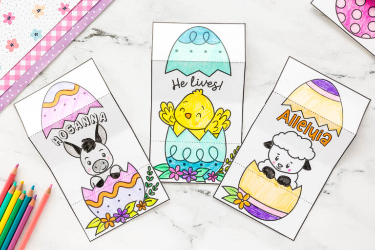 Easter Surprise Eggs Coloring Craft - Made To Be A Momma