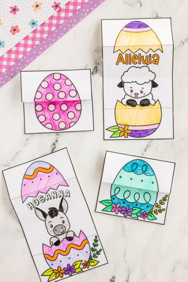 Easter Surprise Eggs Coloring Craft - Made To Be A Momma