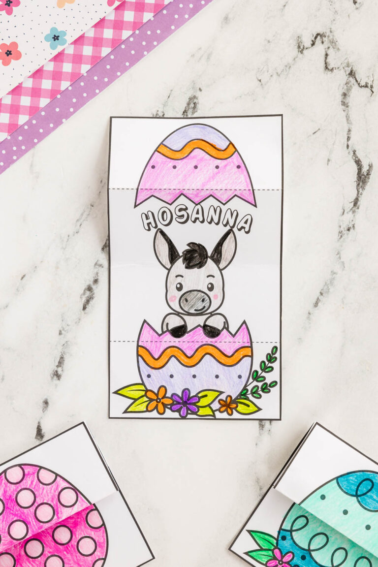 Easter Surprise Eggs Coloring Craft - Made To Be A Momma