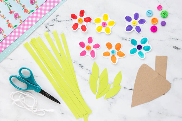 Fingerprint Flower Bouquet Craft - Made To Be A Momma