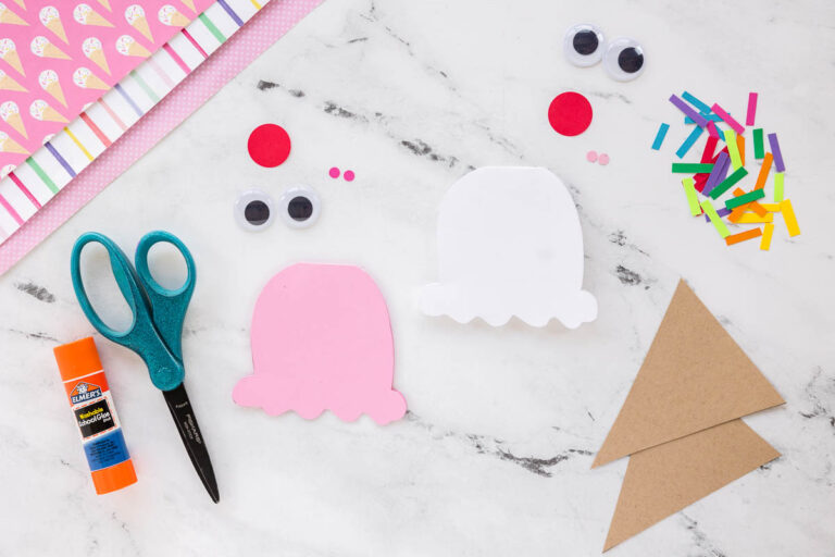 Ice Cream Cone Card Craft - Made To Be A Momma