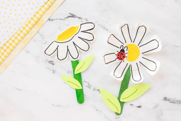 Paper Plate Daisy Craft - Made To Be A Momma