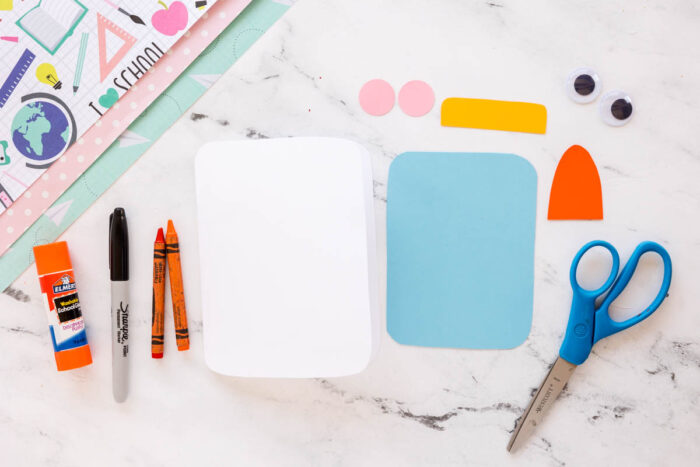 Back to School Glue Card Craft - Made To Be A Momma