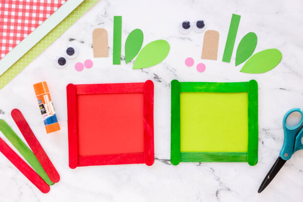 Popsicle Stick Apple Craft for Kids - Made To Be A Momma