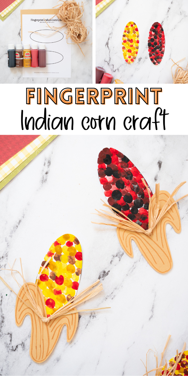 Fingerprint Indian Corn Craft - Made To Be A Momma