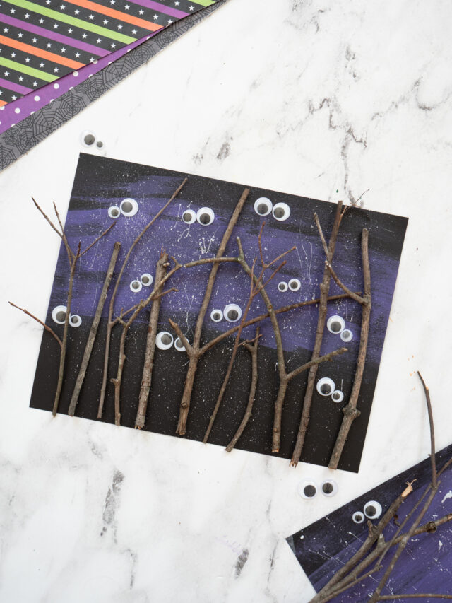 Spooky Forest Tree Branch Craft - Made To Be A Momma