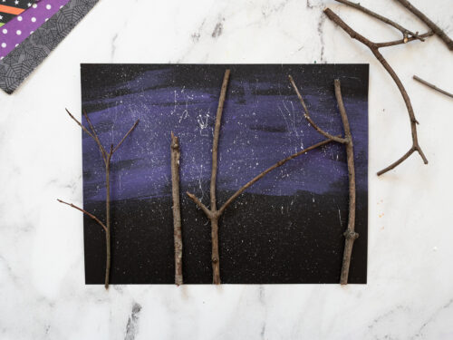 Spooky Forest Tree Branch Craft - Made To Be A Momma