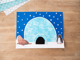 Stamped Igloo Craft - Made To Be A Momma