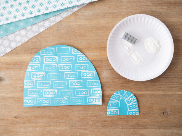 Stamped Igloo Craft - Made To Be A Momma
