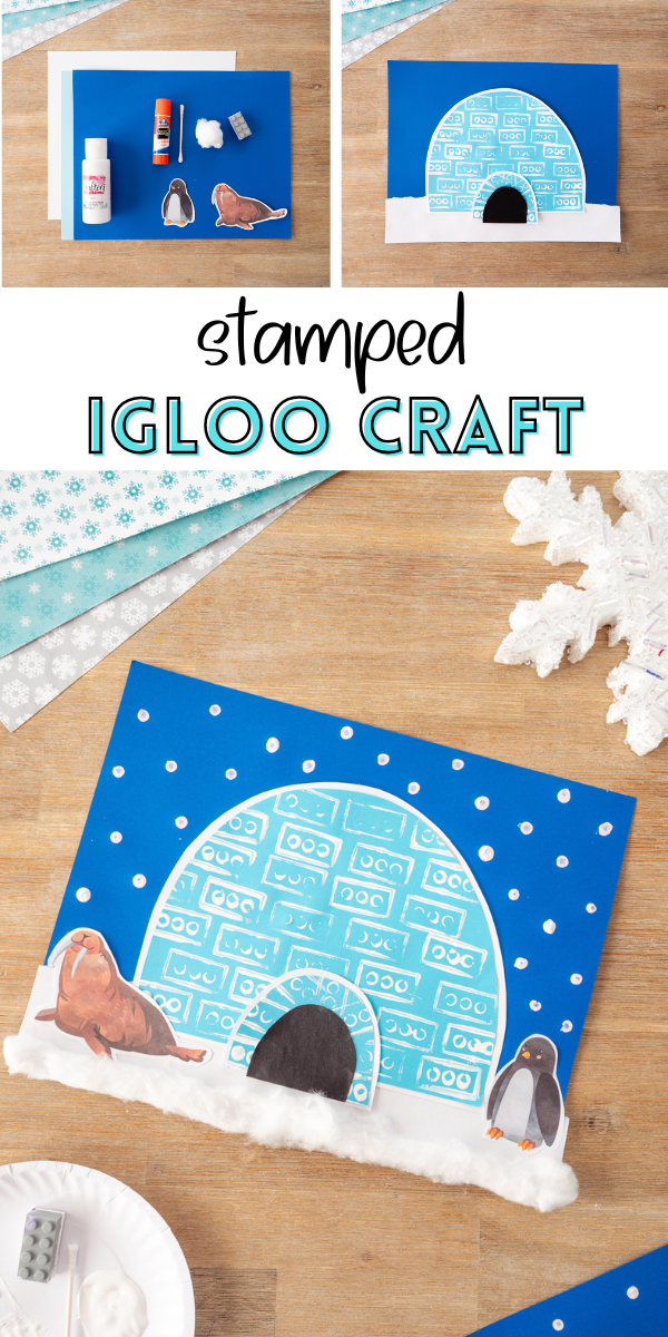 Stamped Igloo Craft - Made To Be A Momma