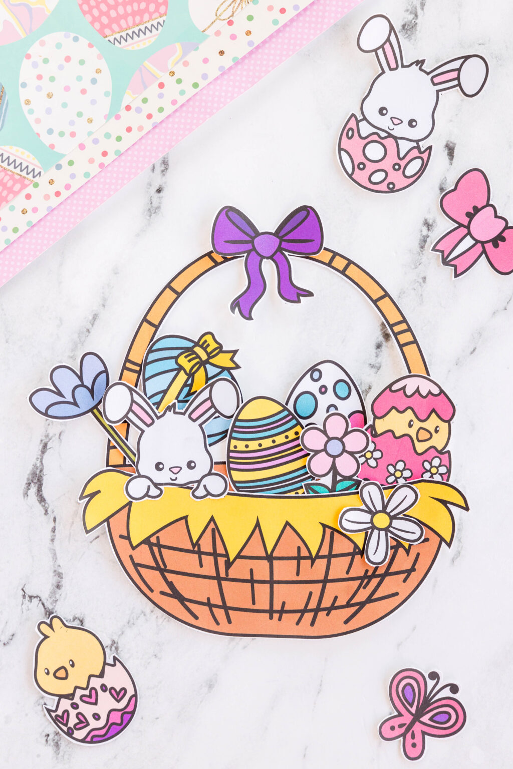 Printable Easter Bunny Basket - Made To Be A Momma