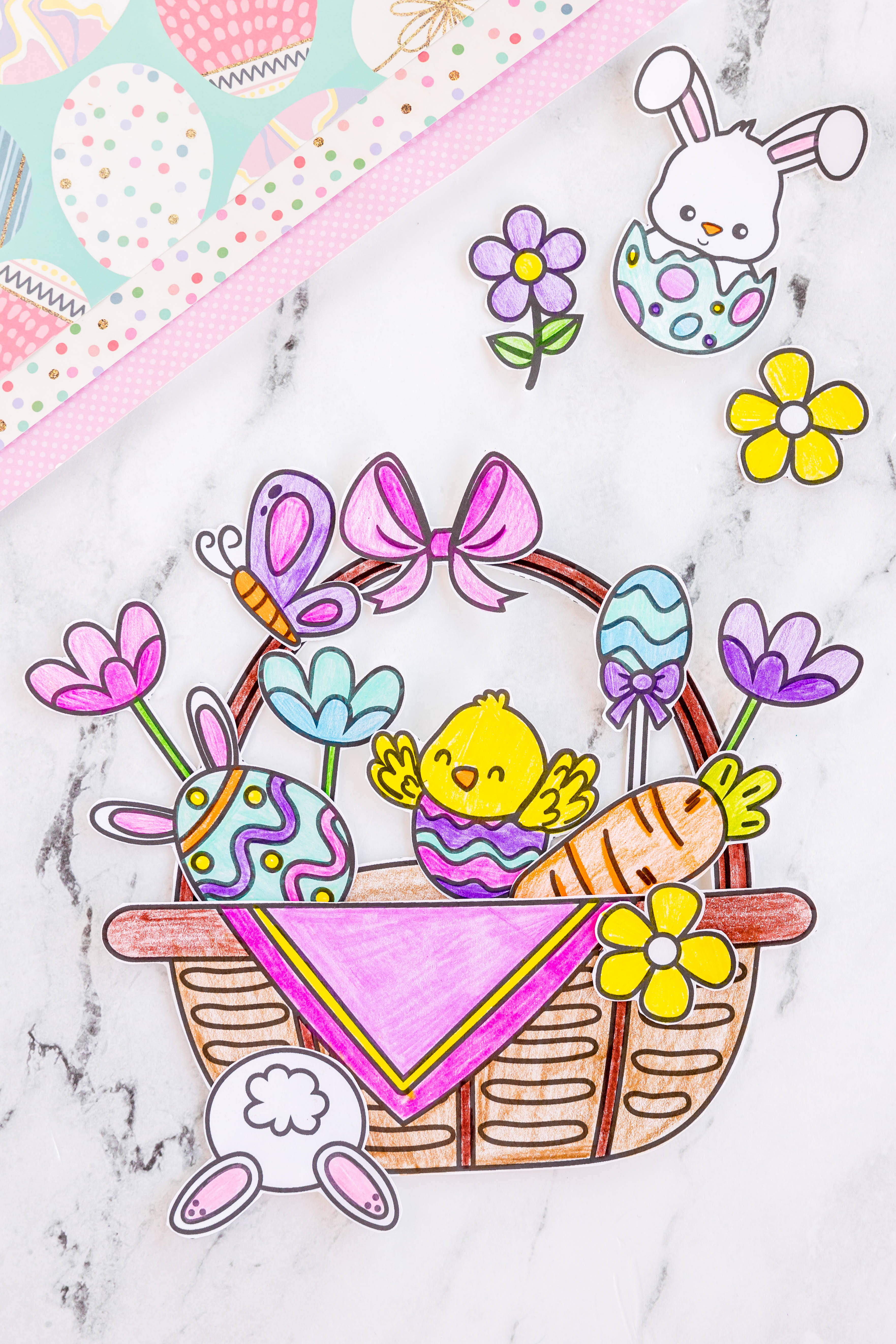 Printable Spring Easter Wreath - Made To Be A Momma