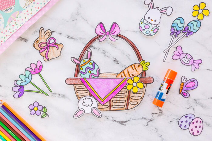 Printable Easter Bunny Basket - Made To Be A Momma