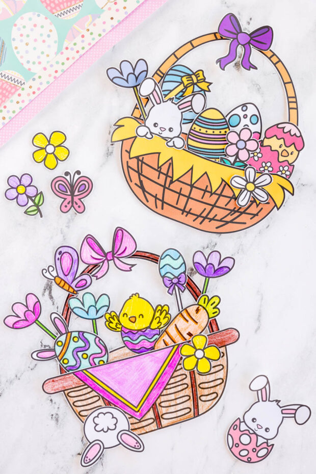 Printable Easter Bunny Basket - Made To Be A Momma