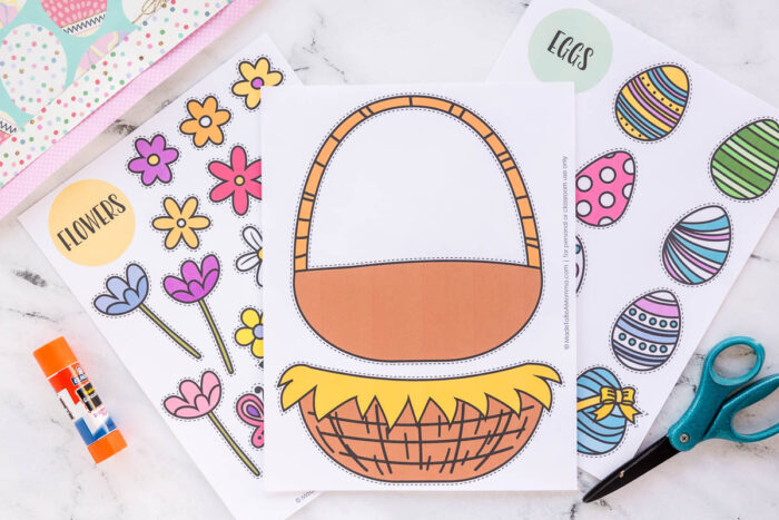 Printable Easter Bunny Basket - Made To Be A Momma