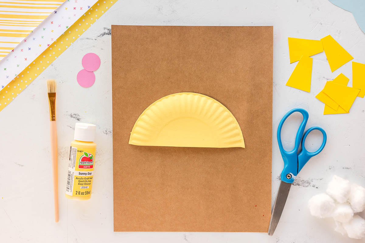 Paper Plate Sunshine Craft - Made To Be A Momma