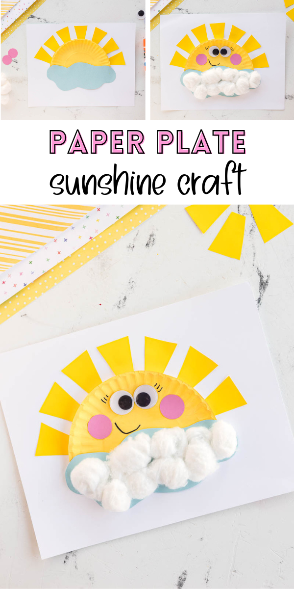 Paper Plate Sunshine Craft - Made To Be A Momma