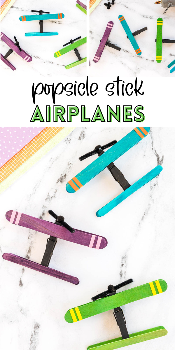 Popsicle Stick Airplane Craft for Kids - Made To Be A Momma