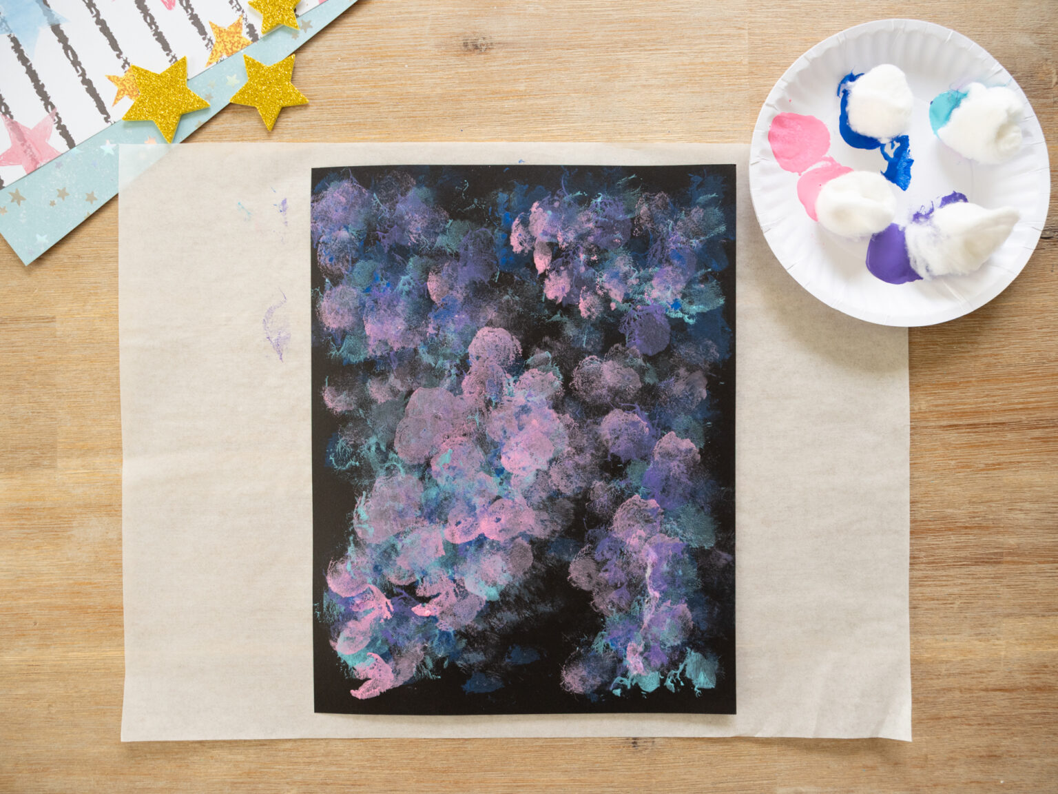 How to Paint a Galaxy for Kids (Easy Space Art Tutorial) - Made To Be A ...