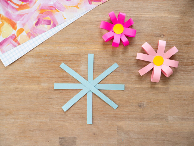 Paper Loop Flower Craft for Kids - Made To Be A Momma