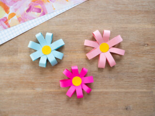 Paper Loop Flower Craft for Kids - Made To Be A Momma